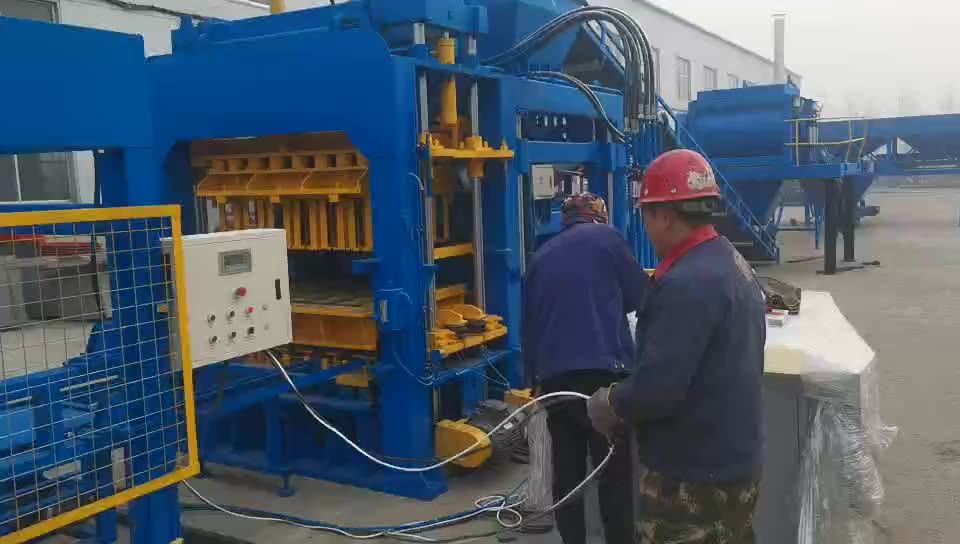 Hydraulic Press Interlock Block Making Machine Qt12-15 Masa Full ...