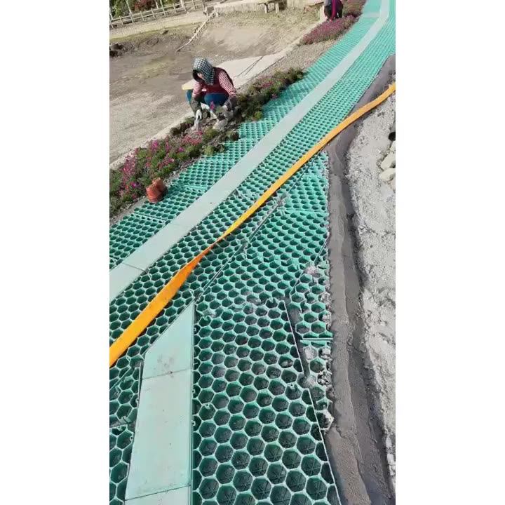 Plastic Grass Grid Parking Lot Road Pavement Design Gardening Greening ...