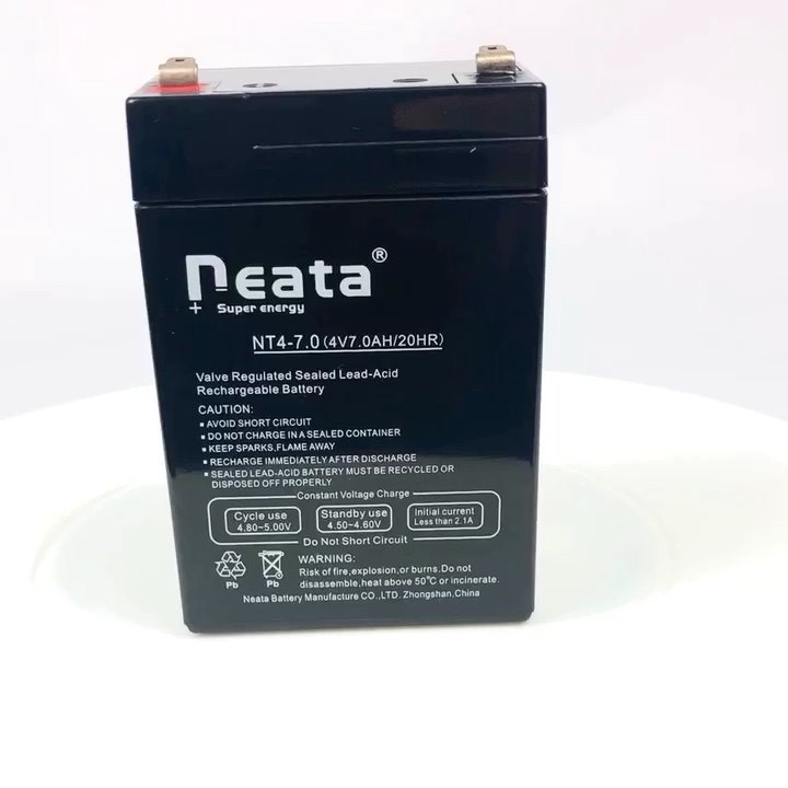 4v 7ah 20hr Small Rechargeable Battery Sealed Lead Acid Battery 4v7ah ...
