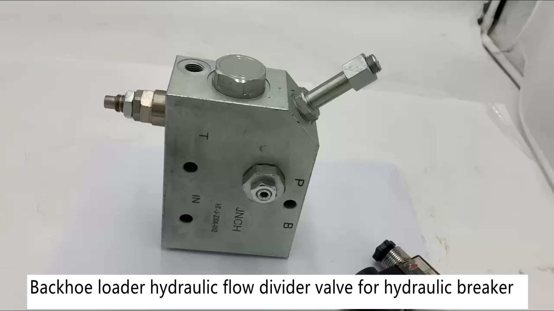 3/4 Valve 12vdc 24vdc High Pressure Excavator Flow Divider Valve For ...