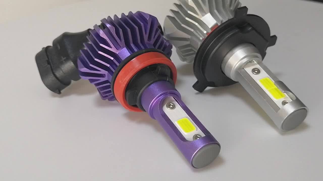 12000lm S9 Fanless 50w Cob 9005 9006 H1 H11 H7 Led,H4 Led Light Bulb ...