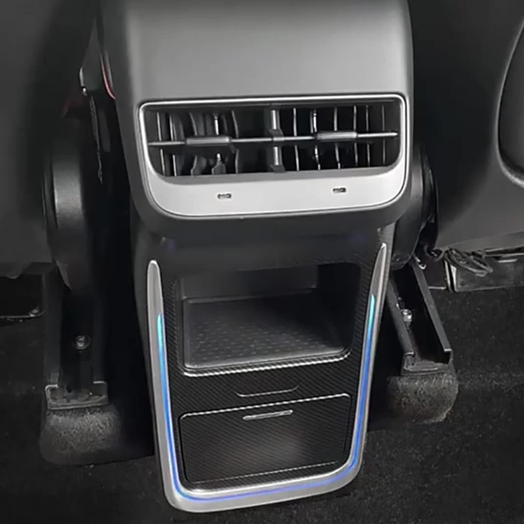 Frozen 12v Ev Car Refrigerator Mini Fridge For Tesla Model Y Built In ...