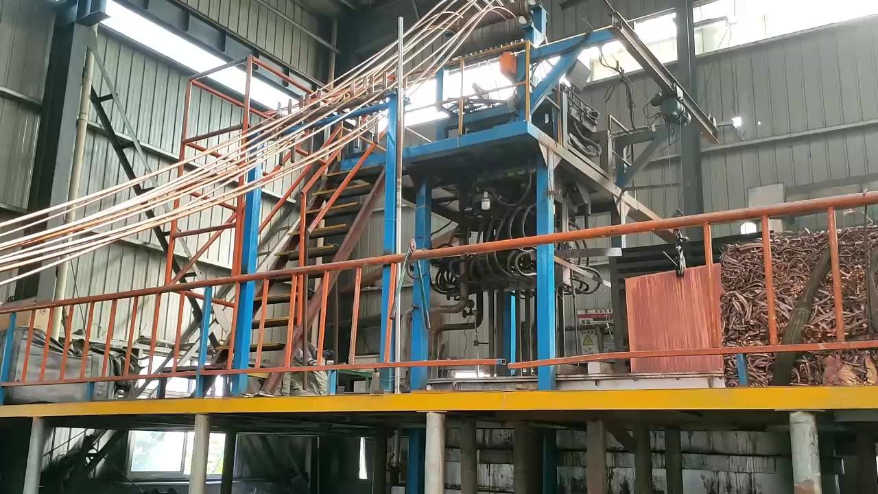 Copper Rod Casting Plant 8mm Upward Continuous Casting Machine - Buy ...