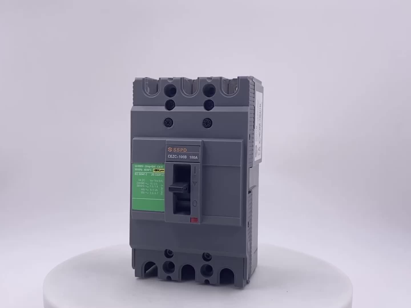 Ezc-100/3p 63a Mccb Moulded Case Circuit Breaker Over/under-voltage ...