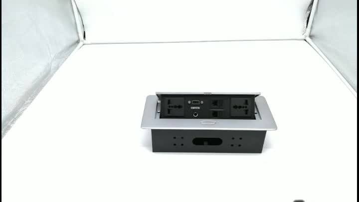 Furniture Power Distribution Units Desktop Flip Phone Socket Box ...