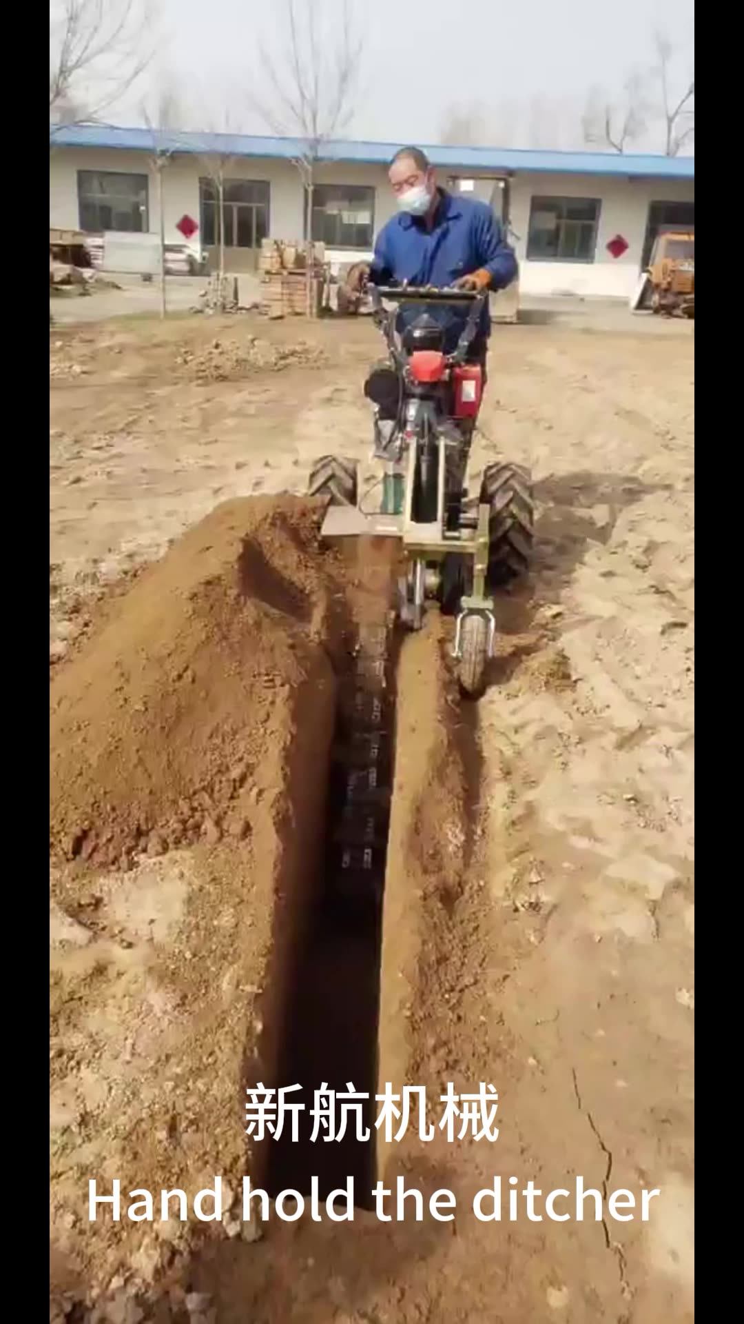 Semi-automatic Pipeline Trenching Machine Mini Cable Trencher Machine ...