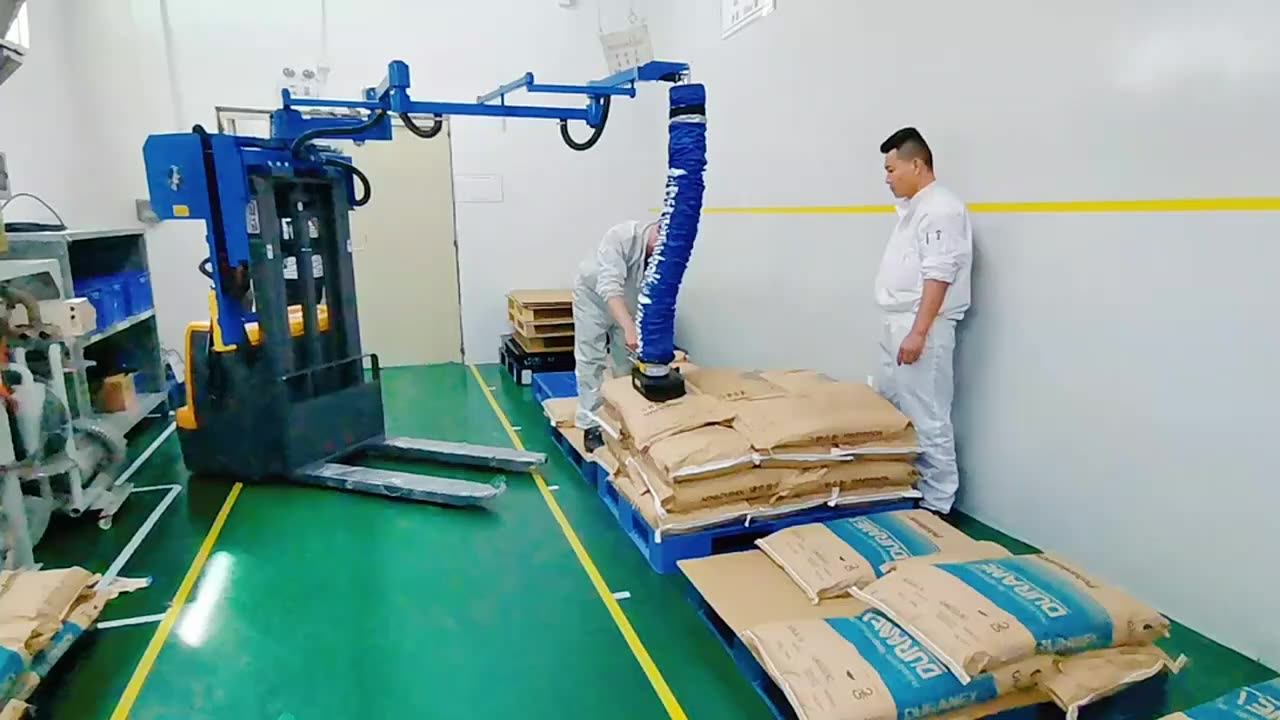 Portable Mobile 50kg 60kg Jute Paper Bag Vacuum Lifting Device And ...