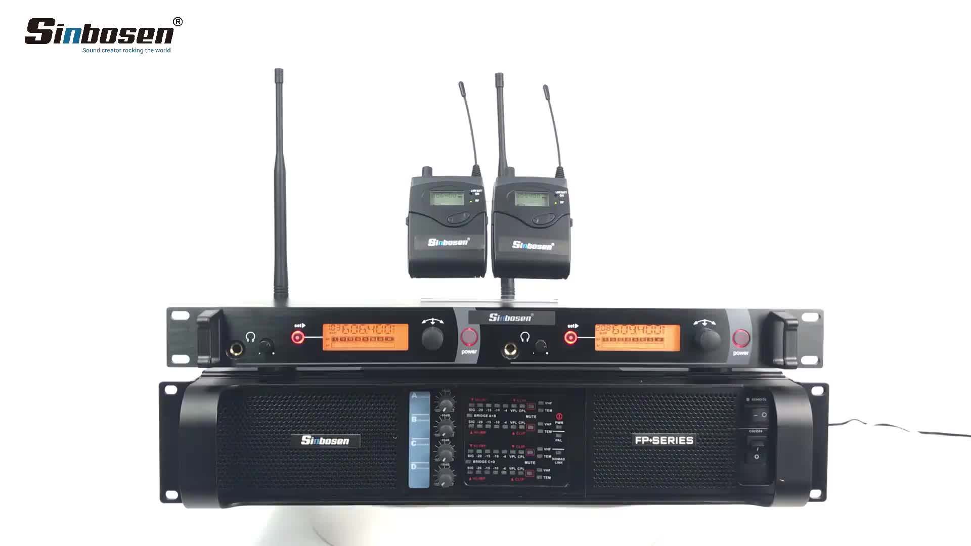 In Ear Monitor M-2050 Wireless Microphone System 2000w Power Amp Ds-10q ...