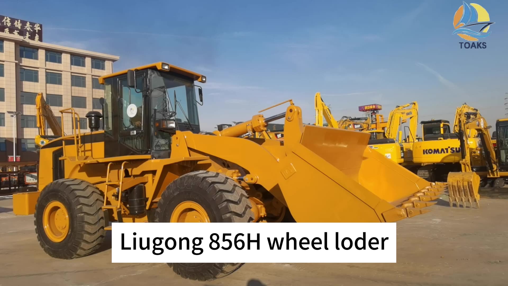 Used Wheel Loader Liugong 856h Epa Engine Skid Tractor Excavator Diesel Front Loader Bucket ...