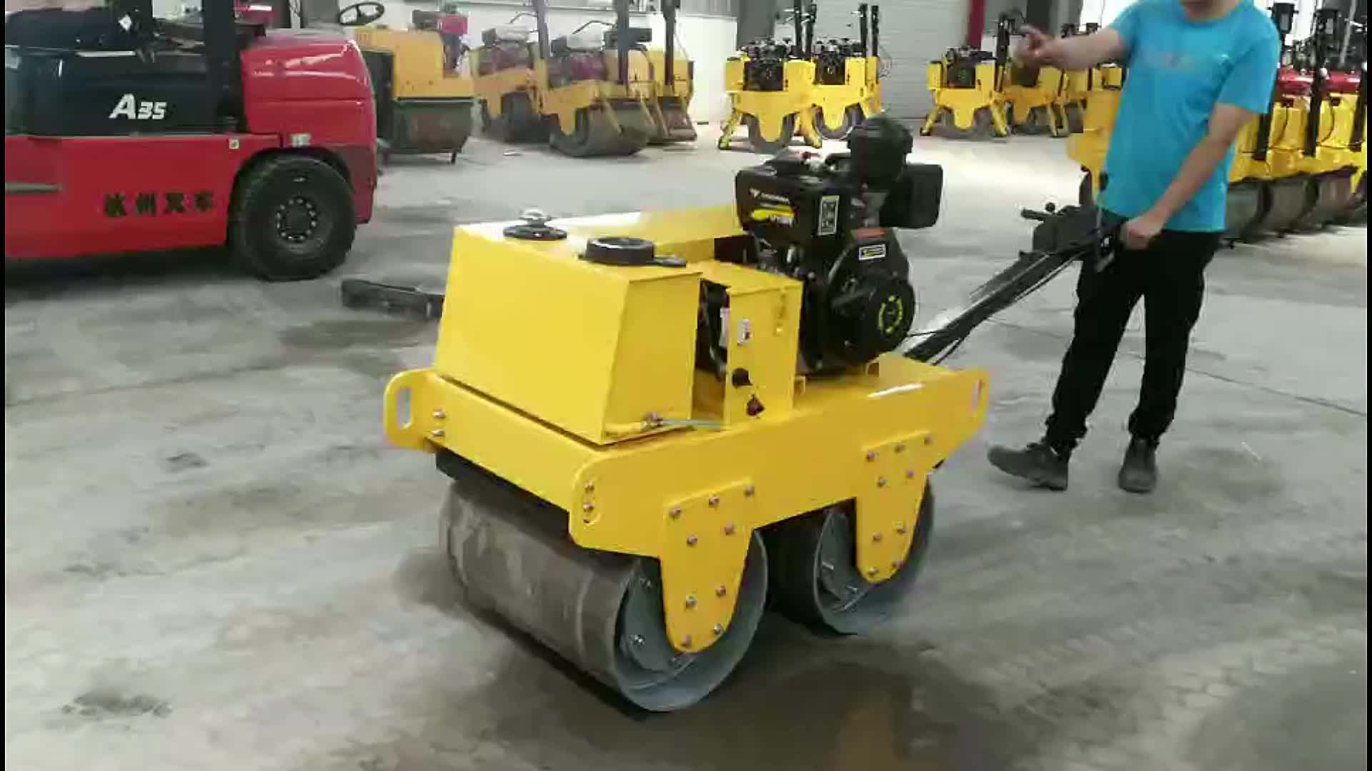 Construction Machinery New Walk Behind Vibration Road Roller Compactor ...