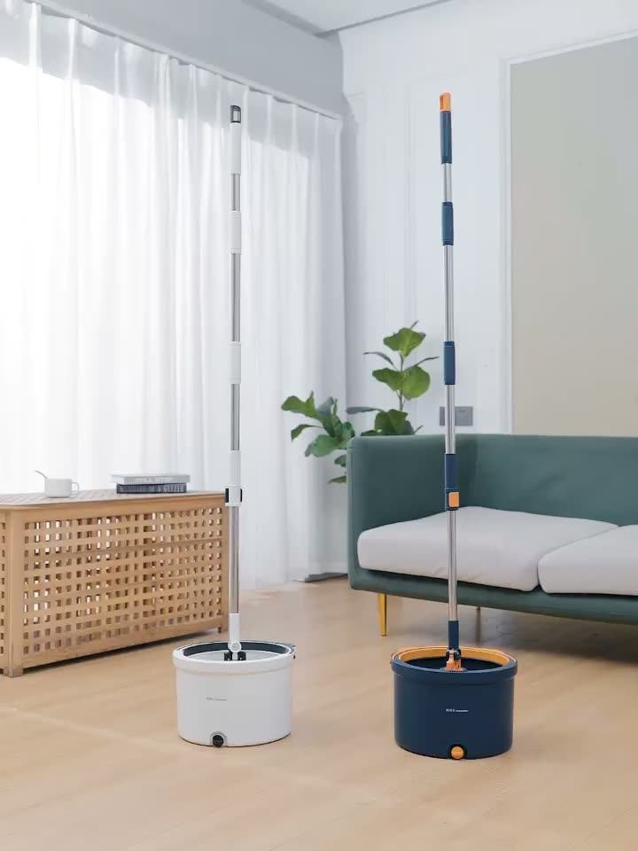 Homettler Patented Cleaning Spin Mop Bucket Set Hot-selling Clean Water ...