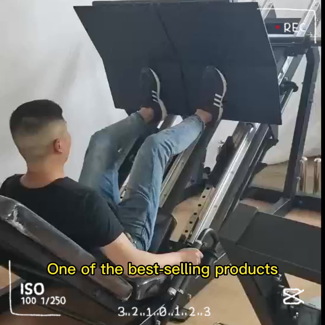 Fitness Lateral Leg Press Hack Squat Commercial 45 Degree Machine Plate ...