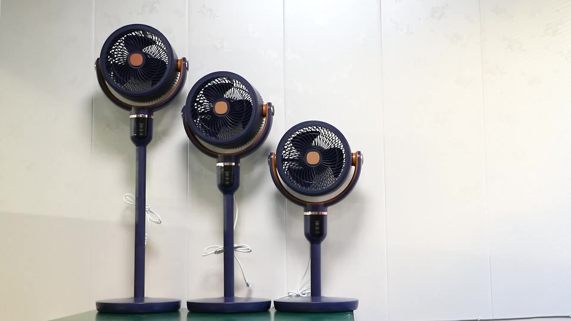 Adjustable Height Free-standing Air Circulation Fan Dc Motor Electric ...