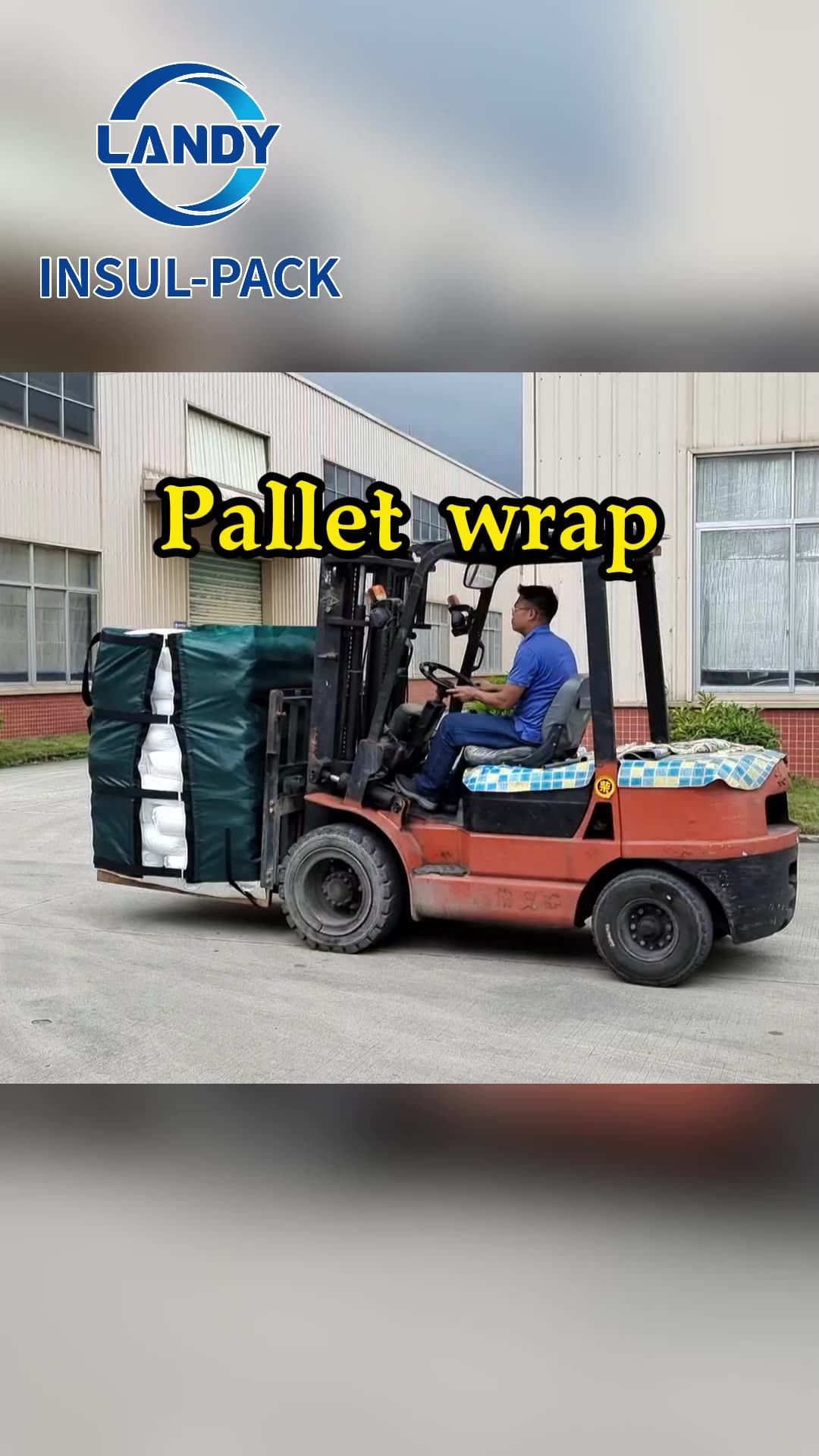 Eco Friendly Pallet Cover With Elastic Band Wrapping System Reusable ...