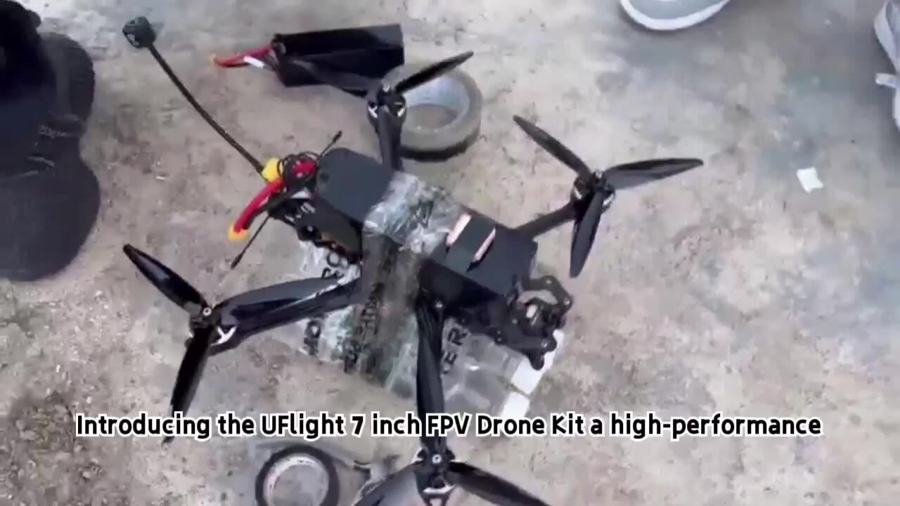 Uflight 7 Inch Fpv Drone Kit Quadcopter Remote Control Drone With Led 2 ...