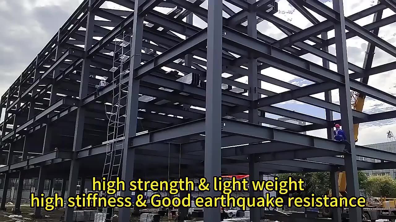 Two-storey Steel Frame Building Prefab Steel Office Light Gauge Profile ...