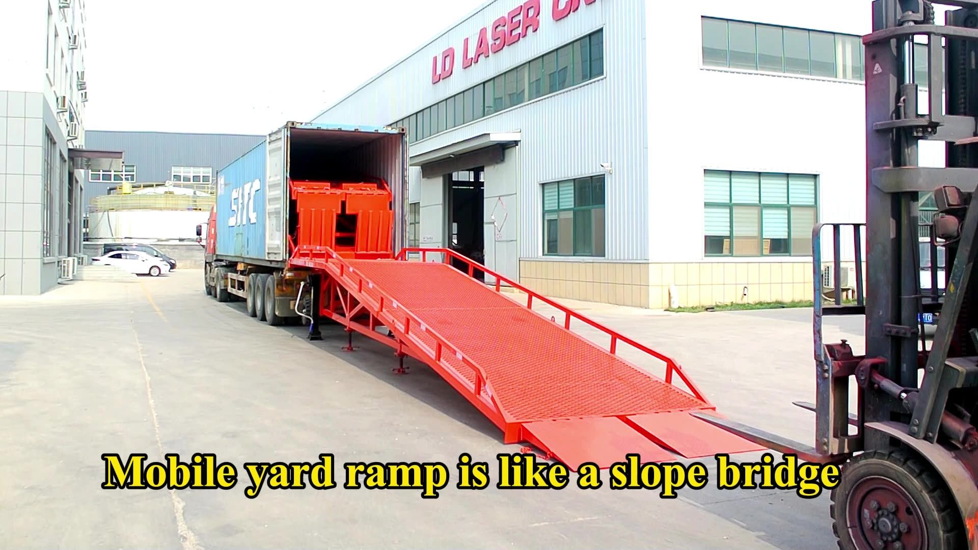 10ton Hydraulic Mobil Loading Dock Ramps Heavy Duty Portable Truck ...