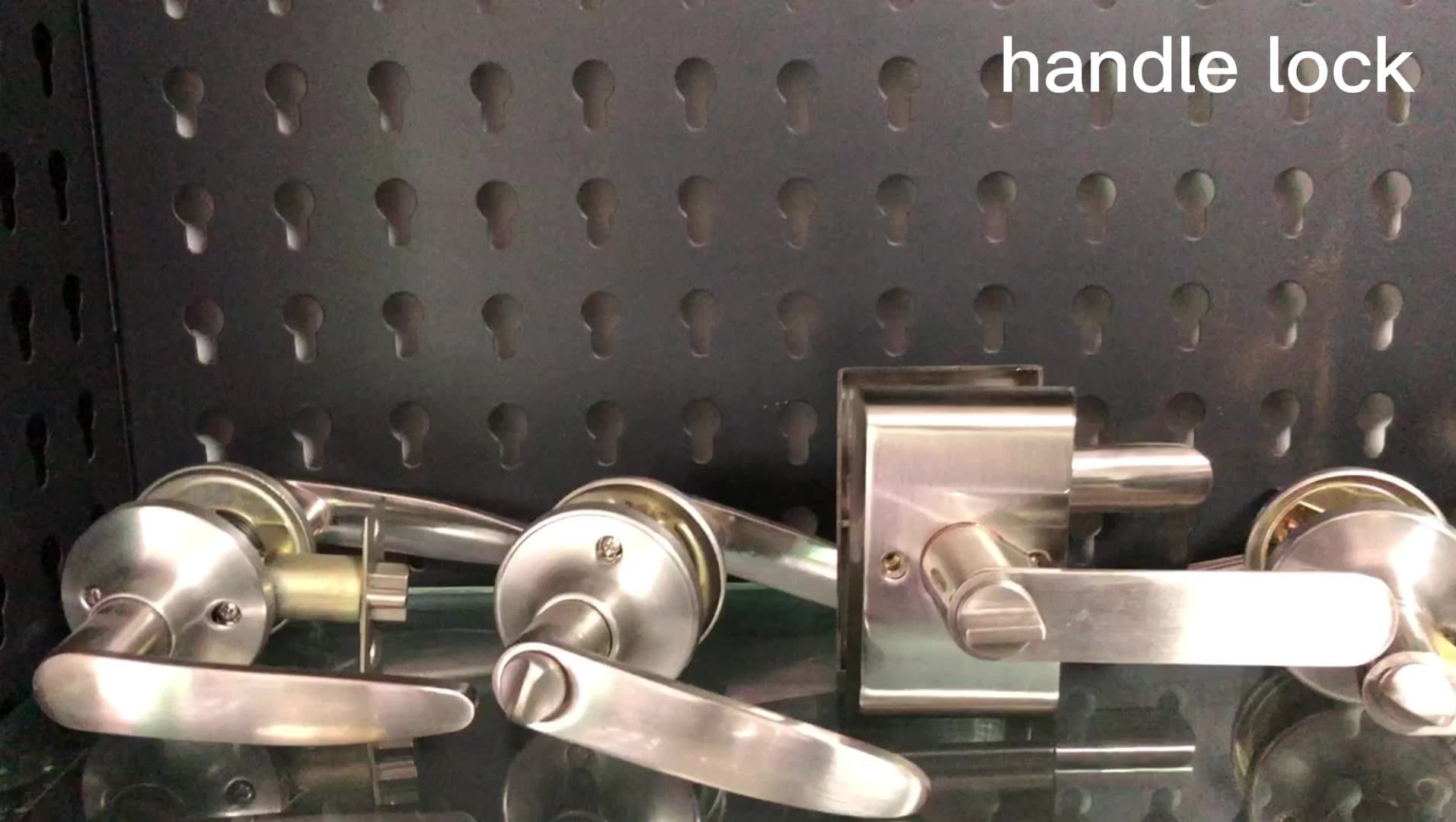 Zinc Alloy American Style Grade 3 Key Lock Door Handles And Locks For ...