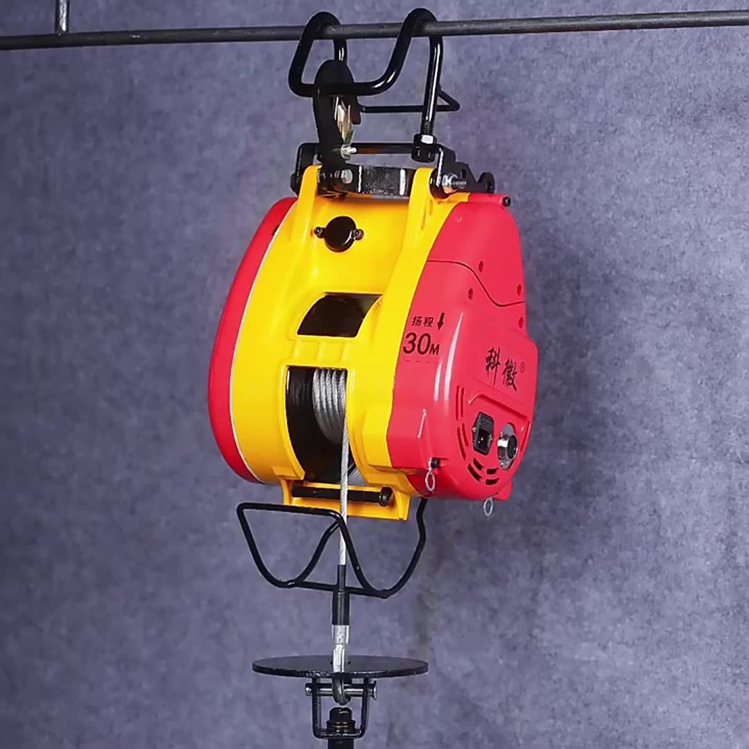 220v 300kg/500kg Mini Lift Hoists Cheap Price Small Wire Rope Crane ...