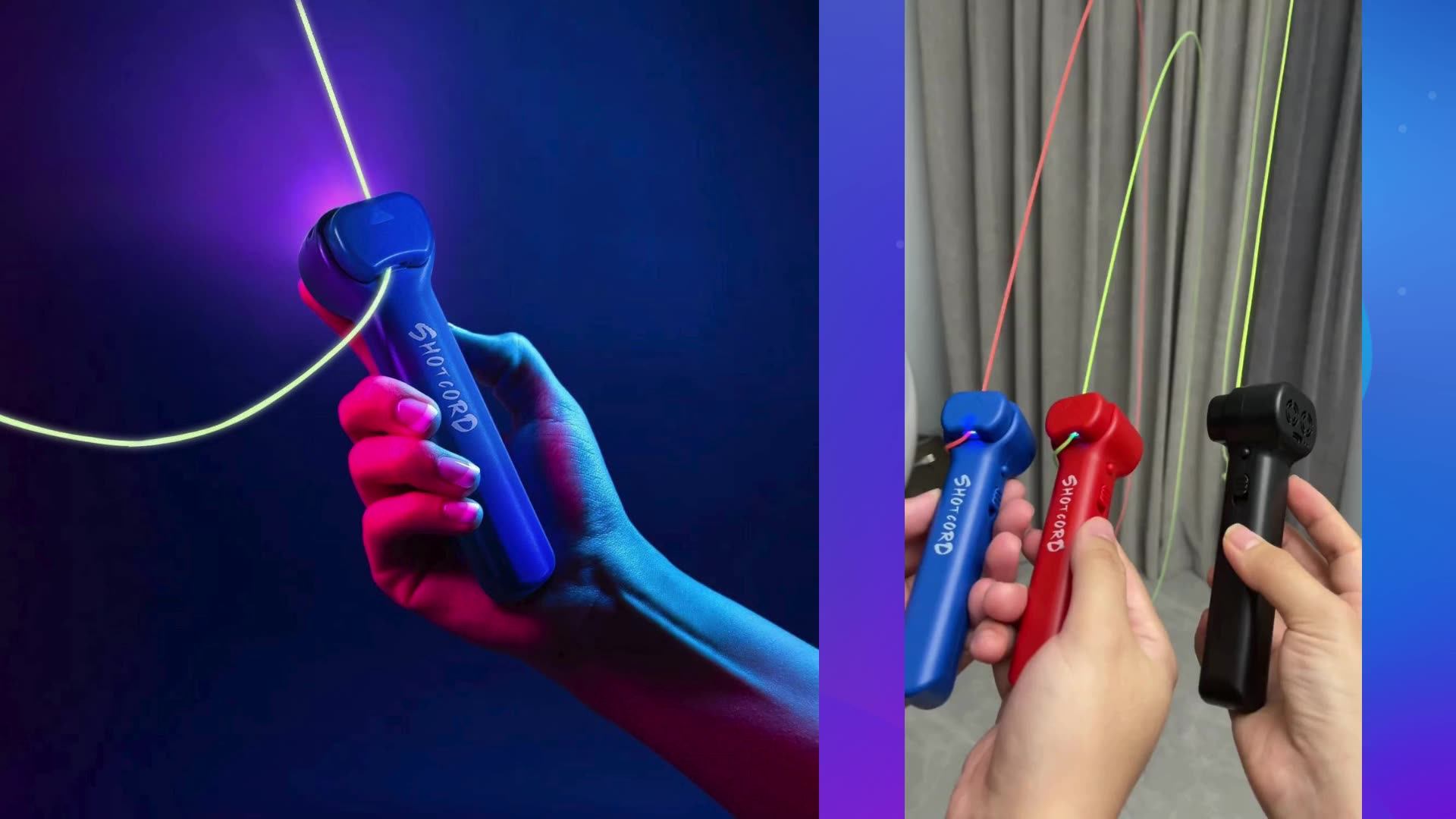 2024 Tiktok Hot Sale String Shooter Glow In The Dark Loop Lasso Toy Usb ...