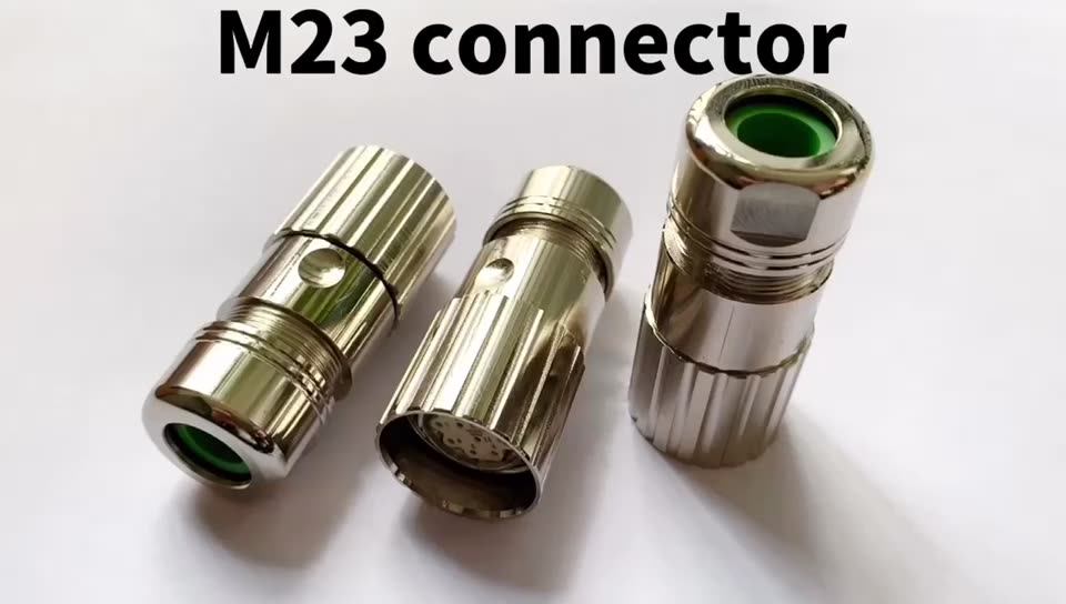 M23 Connector M23 12 Pin Electric Male Female Connectors - Buy M23 ...
