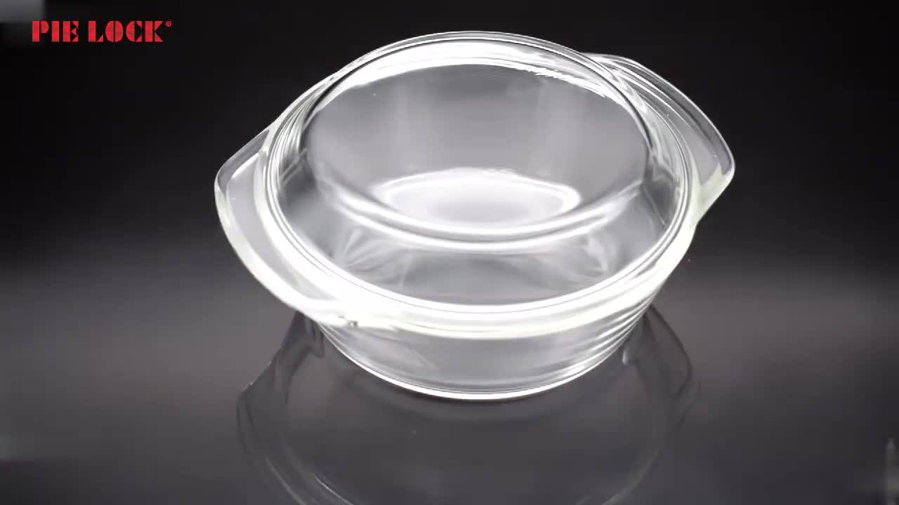 Borosilicate Glass Cooking Pot With Lid And Handle - Buy Glass Cooking ...
