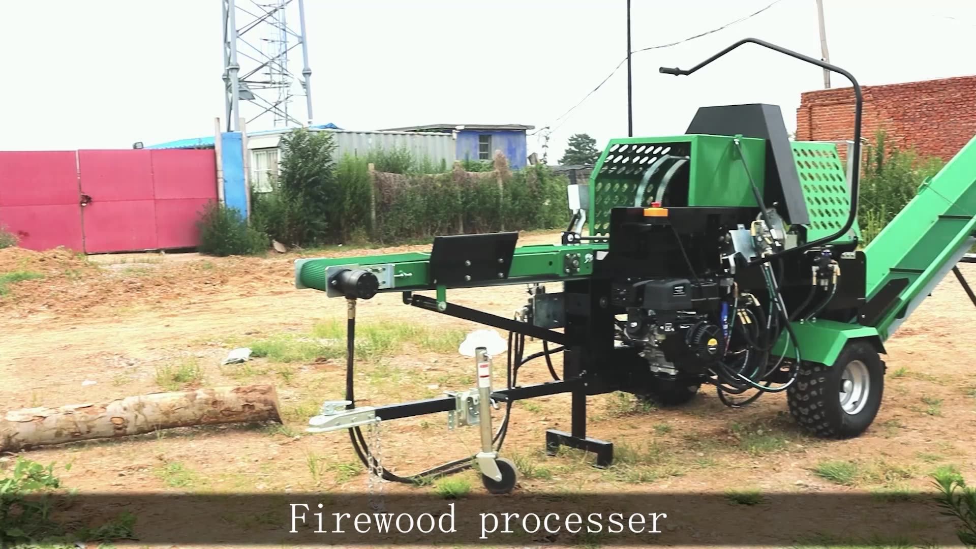Log Processor Firewood On Tracks 50 Ton Firewood Processor Circular Saw ...