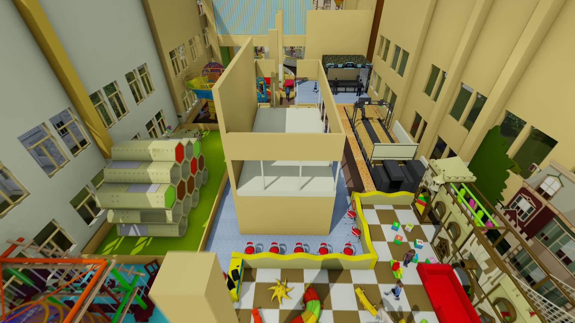 Space Theme Commercial Kids Game Colorful Children Playground Equipment ...