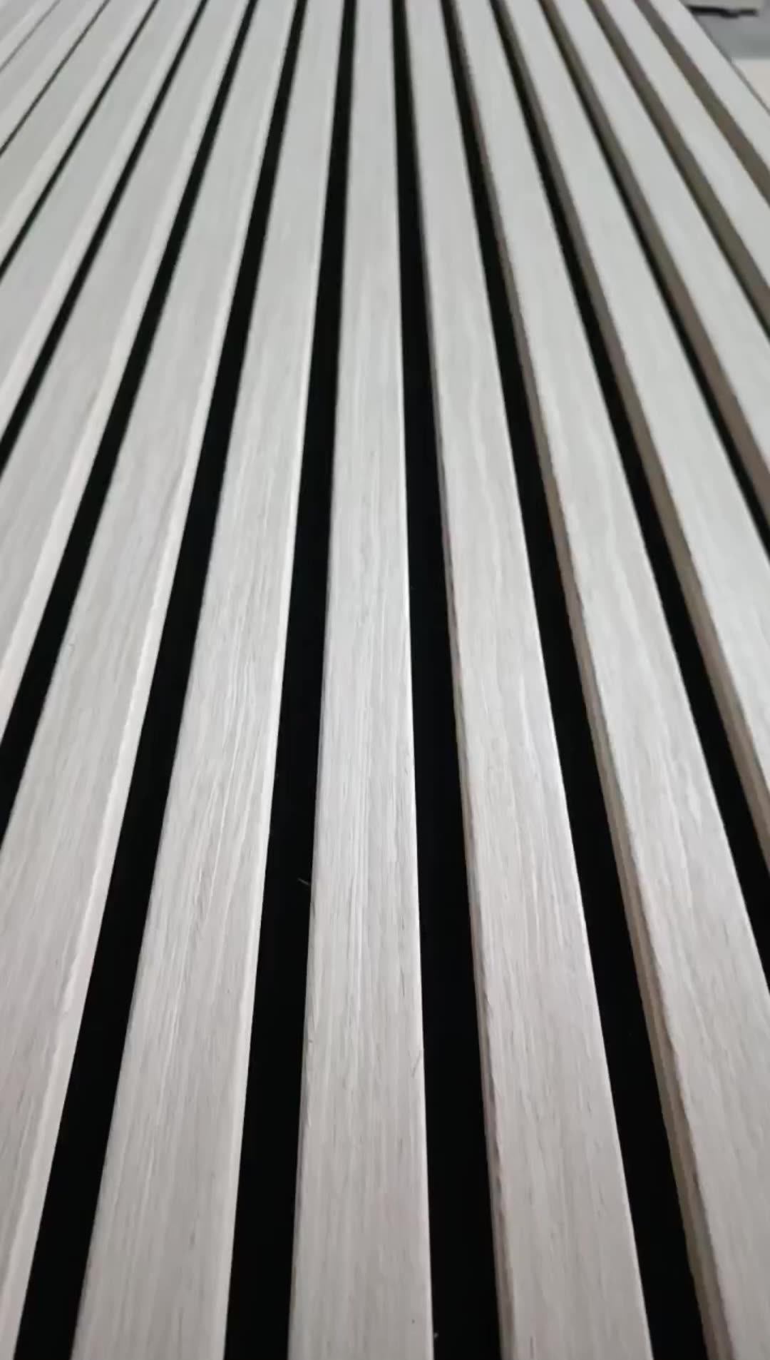 Rongchang Akupanel Slat Wood Akustik Panel Wood Modern Interior Sound ...