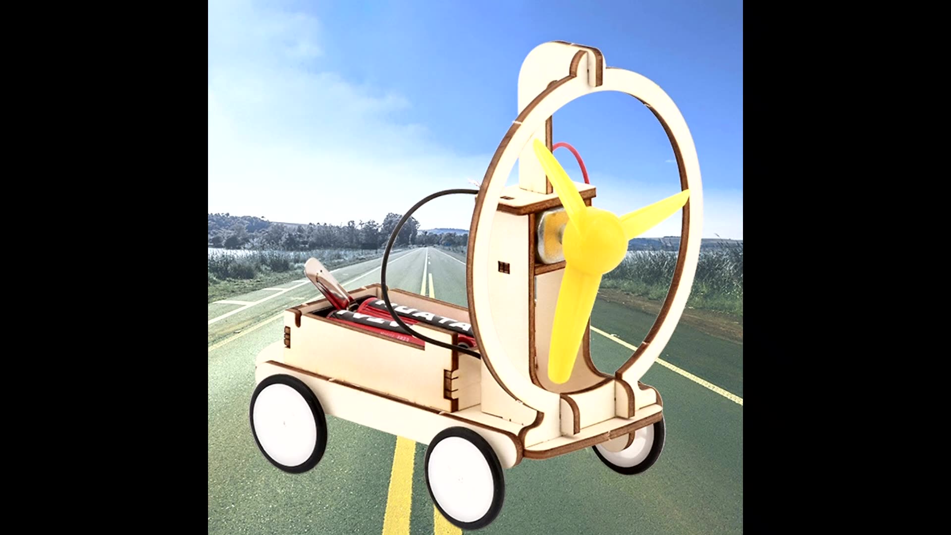 Diy 3d Stem Wooden Science Kit Assembly Creation Battery Powered Stem ...