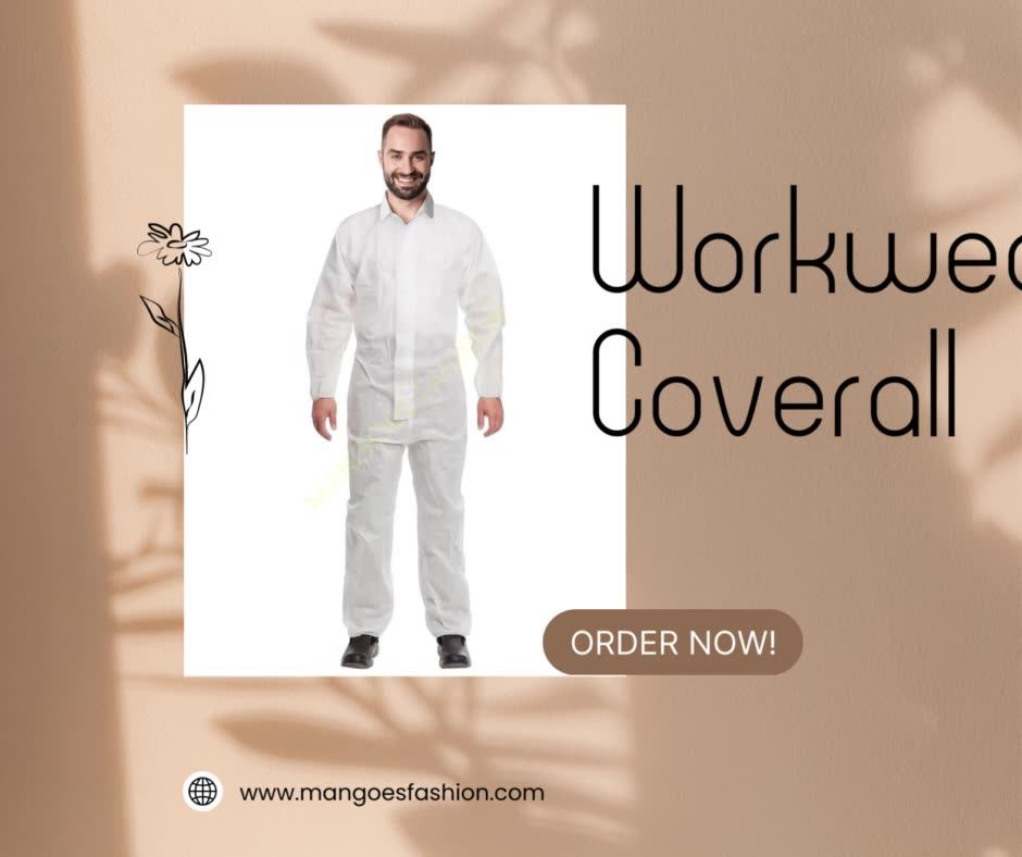 Disposable White Coveralls For Men And Women - Large Size,60 Gsm Protective Suits With Elastic ...