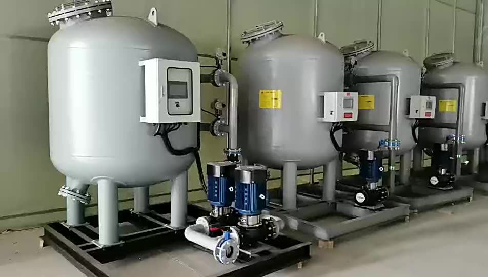 Water Treatment Pressure Automatic Backwash Sand Filter Tank - Buy ...