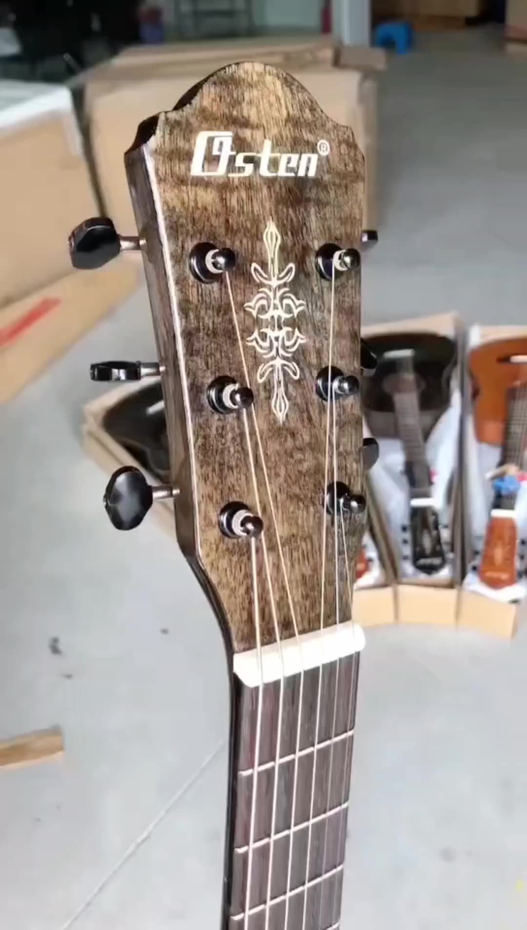 Hot Selling 36-inch Tiger Maple Solid Acoustic Guita Unique Guitar ...