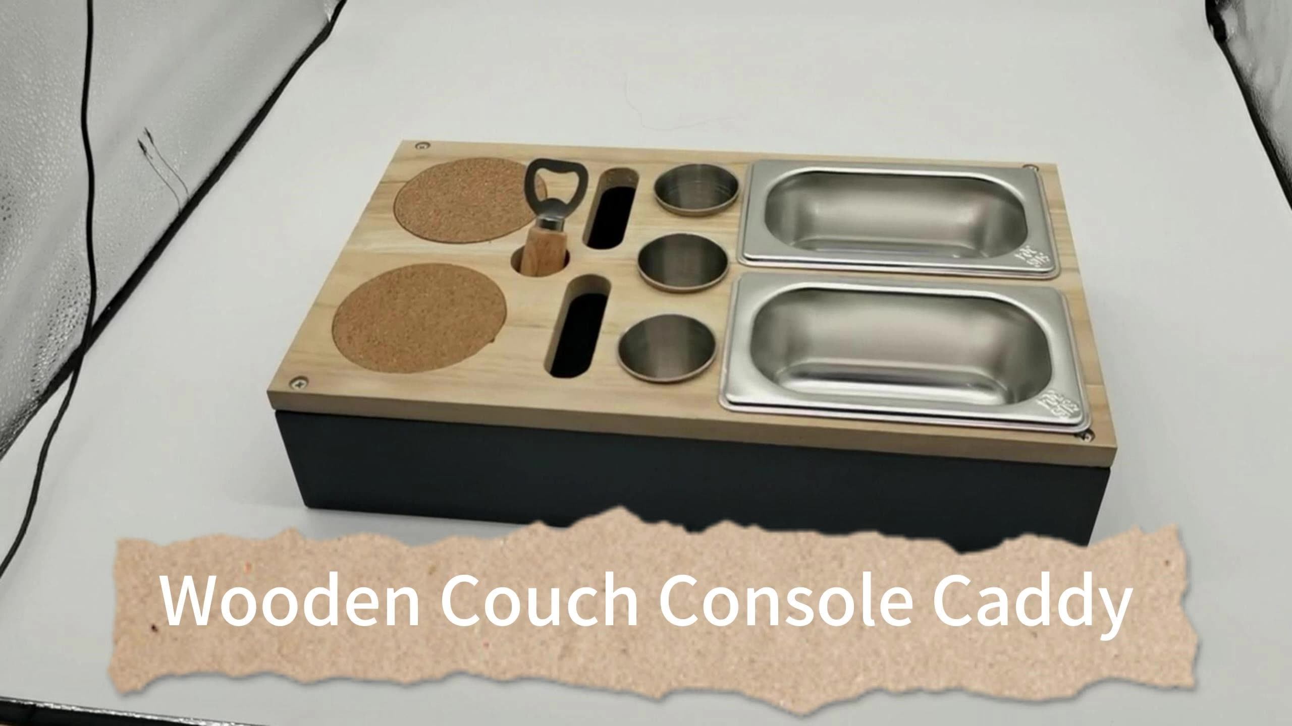 Couch Island Cup Drink Holder Couch Console Caddy Bar Tray Removeable ...