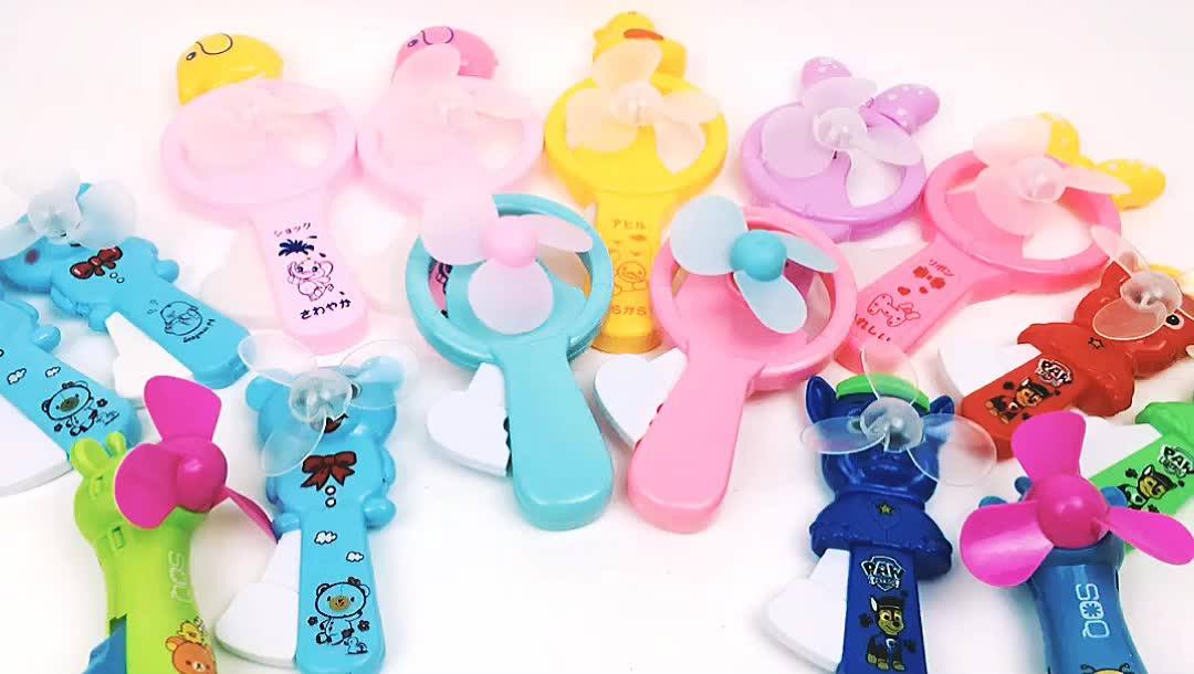 Promotional Customized Printed Plastic Hand Held Mini Toy Fan - Buy ...