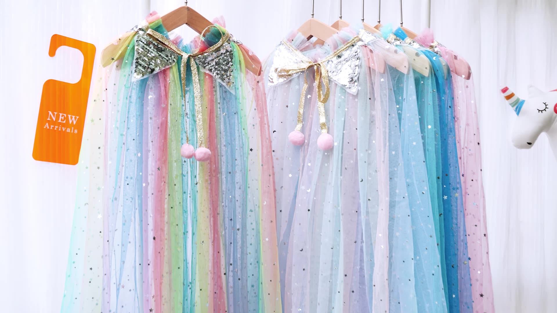 Boutique Kids Cape Summer Girls Kids Dress Up Capes Children's Shawl ...