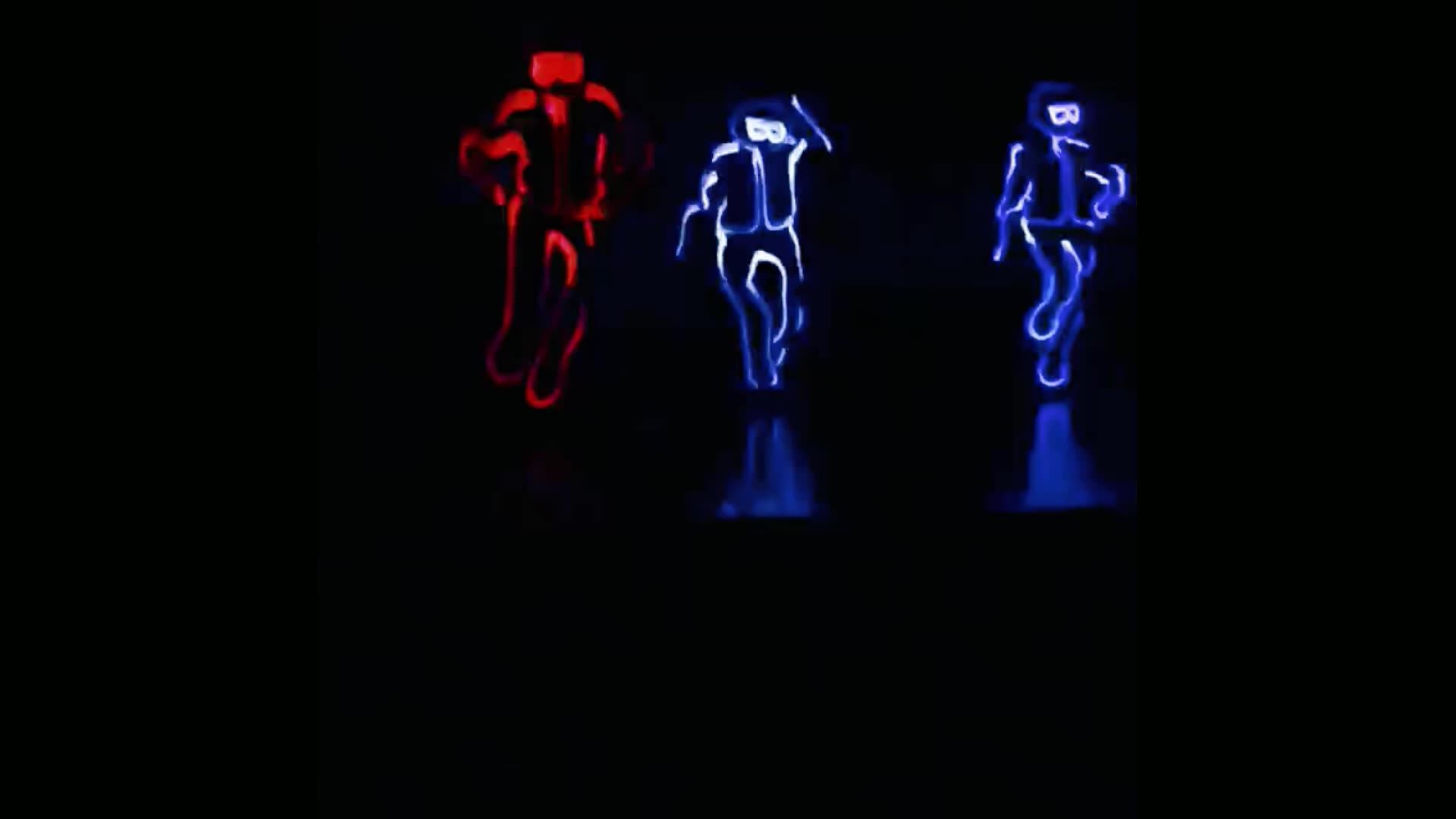 Led Light Up Stickman Stick Figure Hoodies Costumes For Adults Kids ...