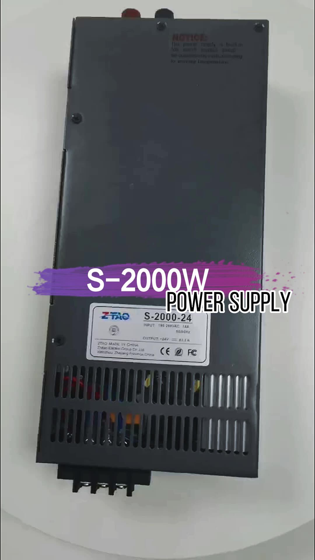 S-2000-12v 12v 166.6a Ac Dc 2000w Led Smps Switching Power Supply With ...