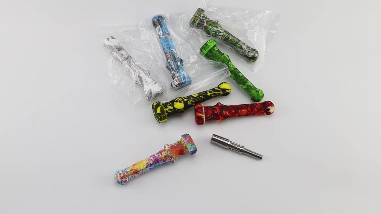 Multi Colors Silicone Smoking Pipe Weed Screens Tobacco Pipe Silicone ...