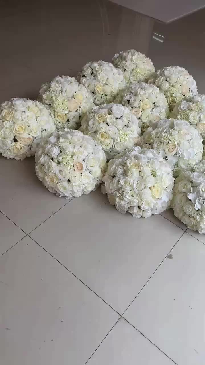 C20 Top Quality Flower Ball Wedding Centerpieces Red Rose White Purple ...