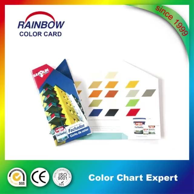 Emulsion Coating Color Chart Card In Two Sides - Buy Color Shade ...