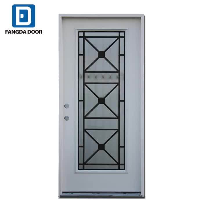 15 Lite Internal Grille Painted Steel Entry Door - Buy 15 Lite Internal ...