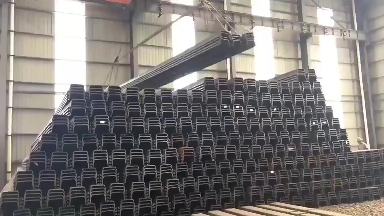 Ps31 Hat Type Shoring Sheet Pile Mini Sheet Trench Piling For Retaining ...