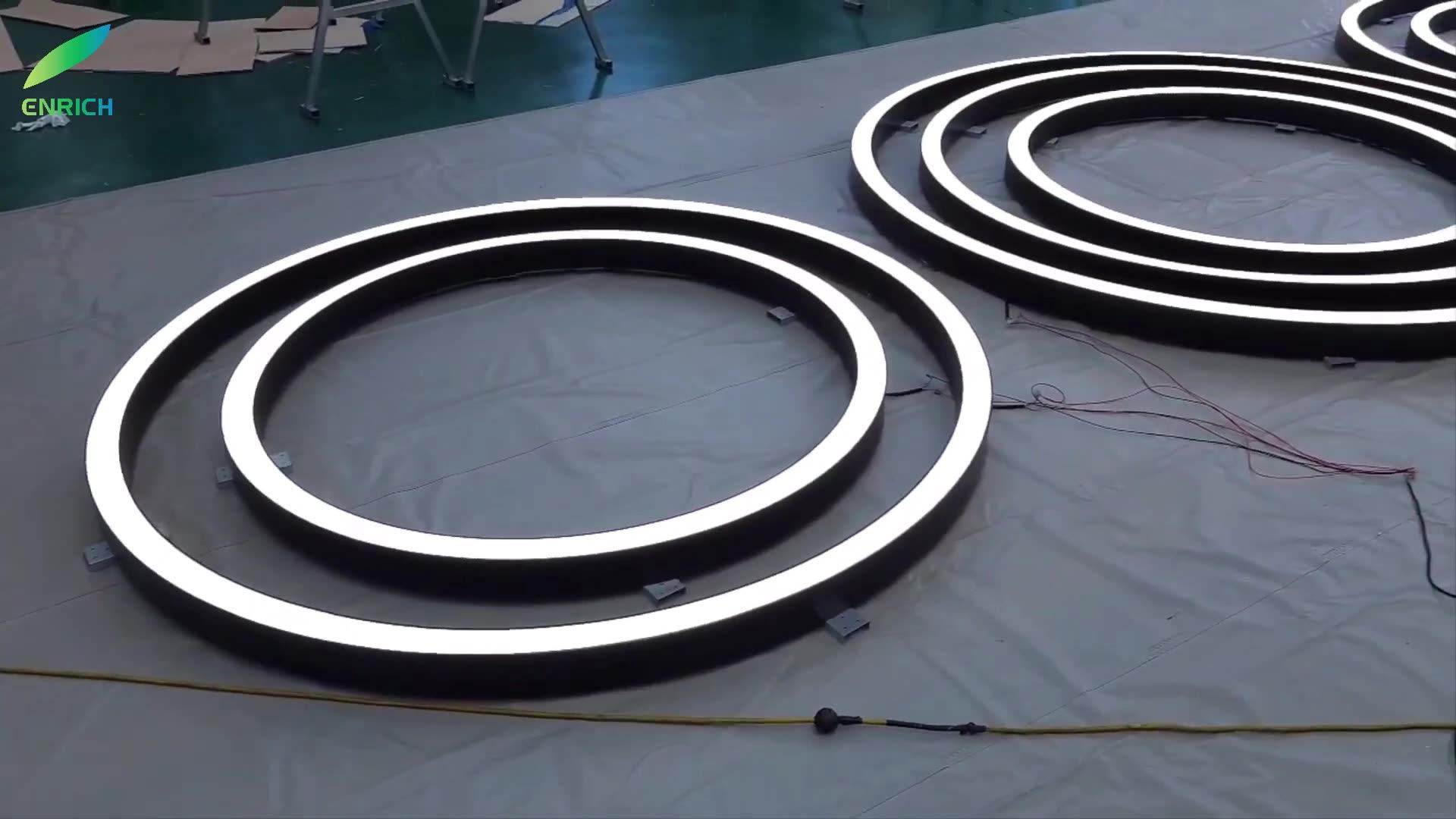 Wholesale Aluminum Led Linear Light Circular Pendant Light With Hollow ...