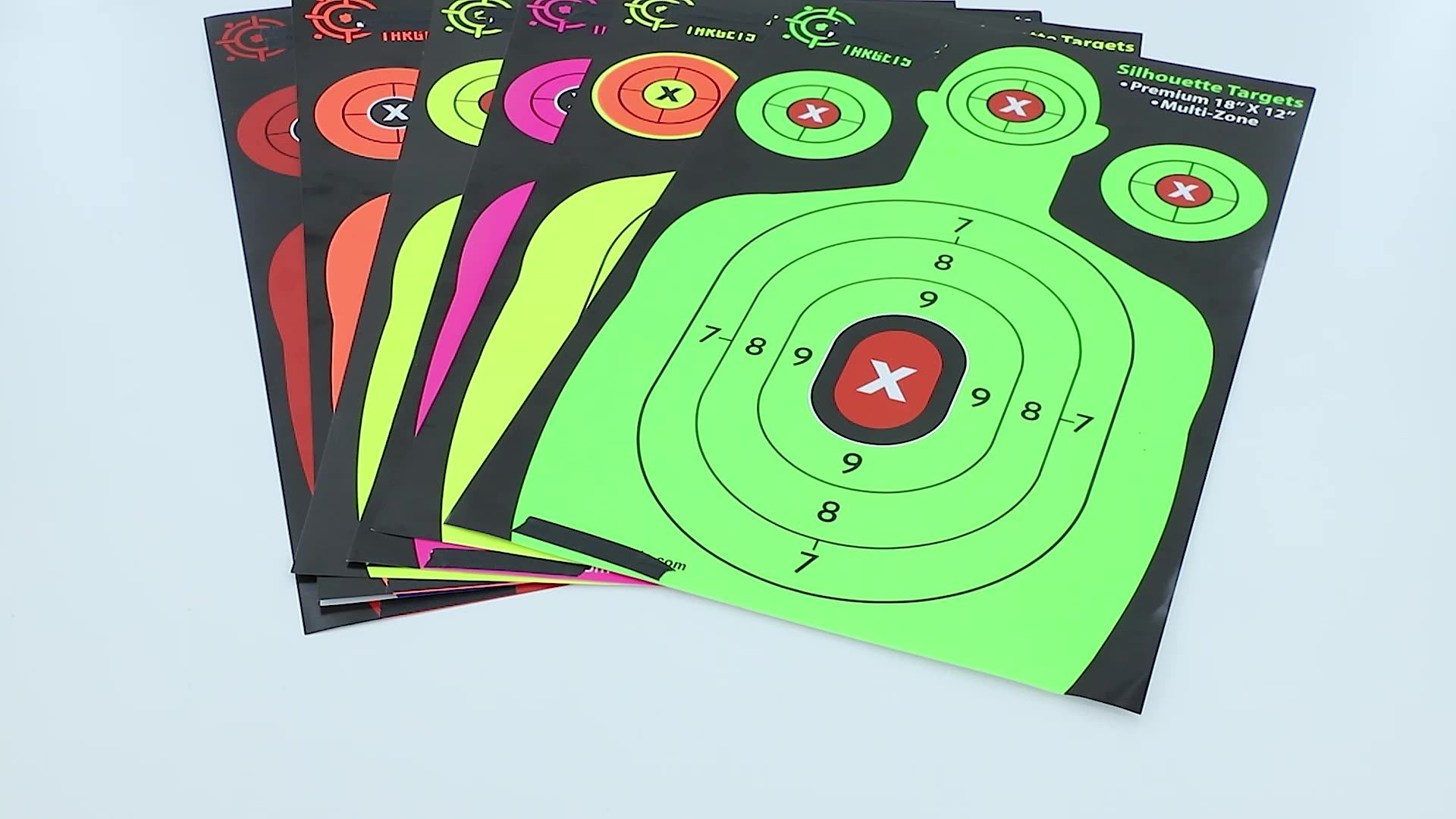 Custom Silhouette Large Shooting Target Paper Sheets For Archery Bow ...