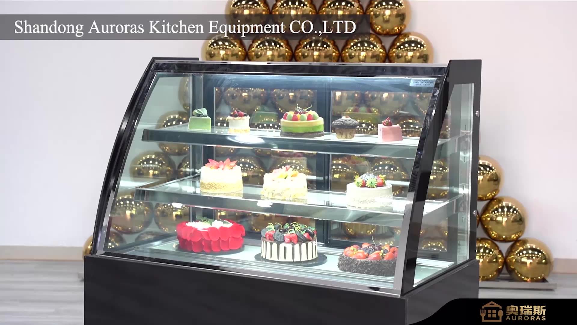 Table Cake Cabinet Display Food Buffet Frost Freezer Fruit Chiller ...