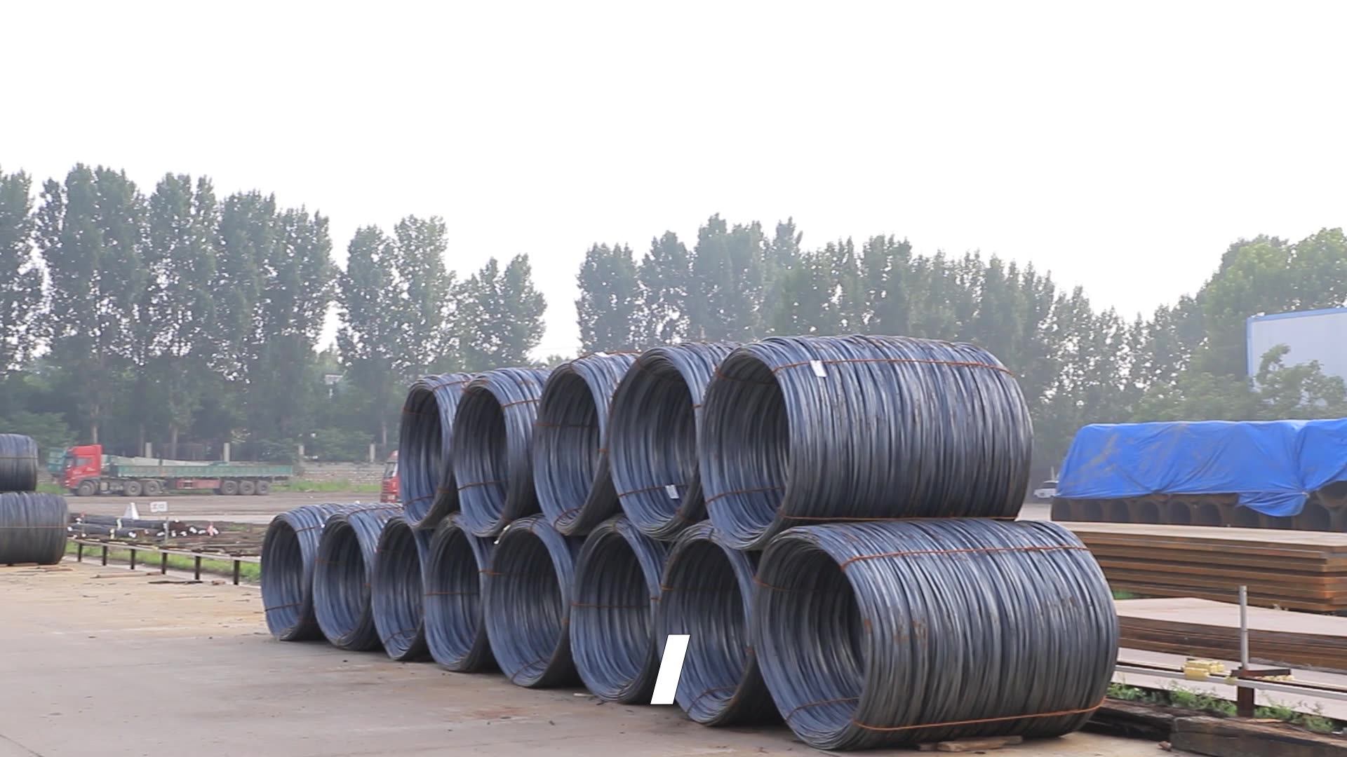 Songchen Hot Rolled Steel Wire Rod In Coils / Grade 60 Rebar Steel ...