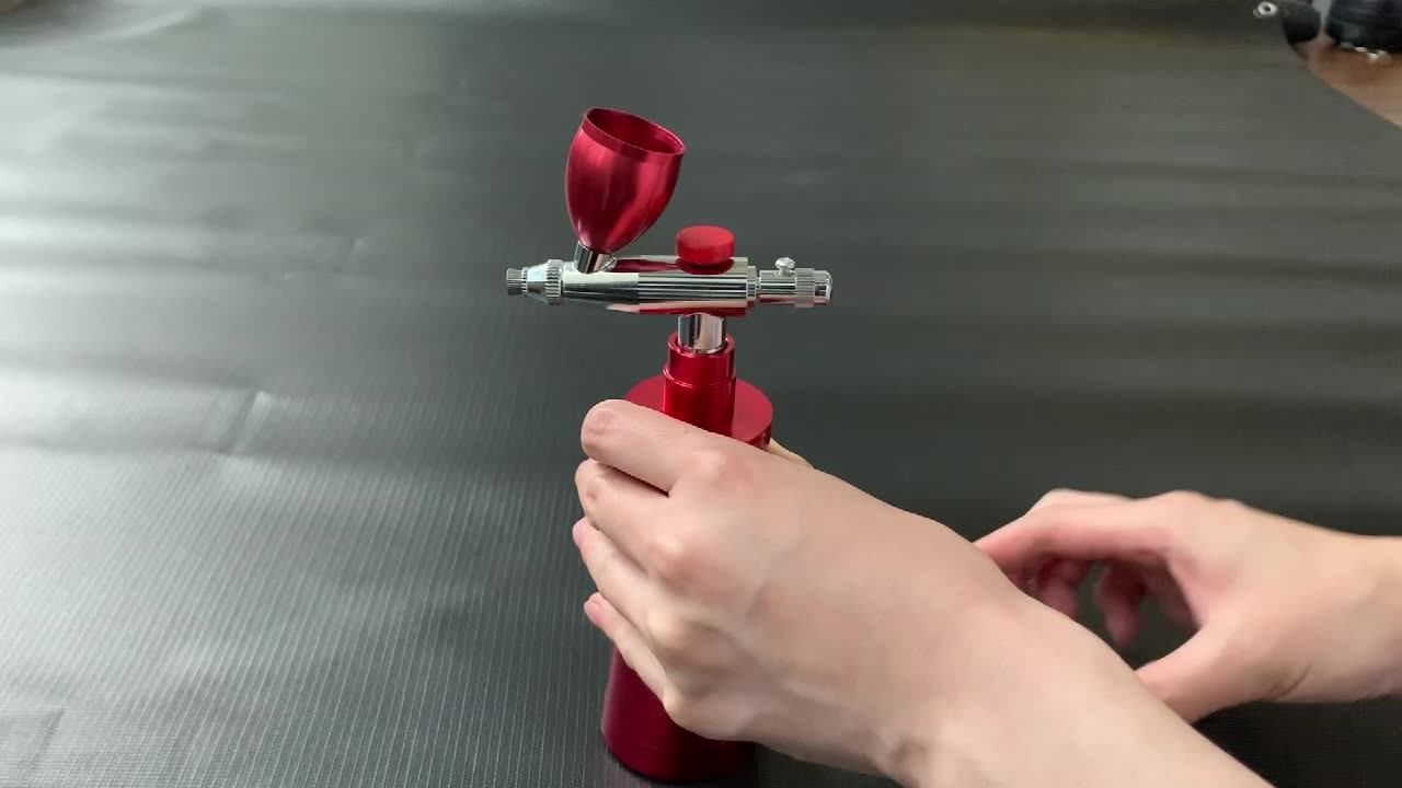 Professional Durable Battery Hair Salon Hair Dye Air Spray Gun Airbrush ...