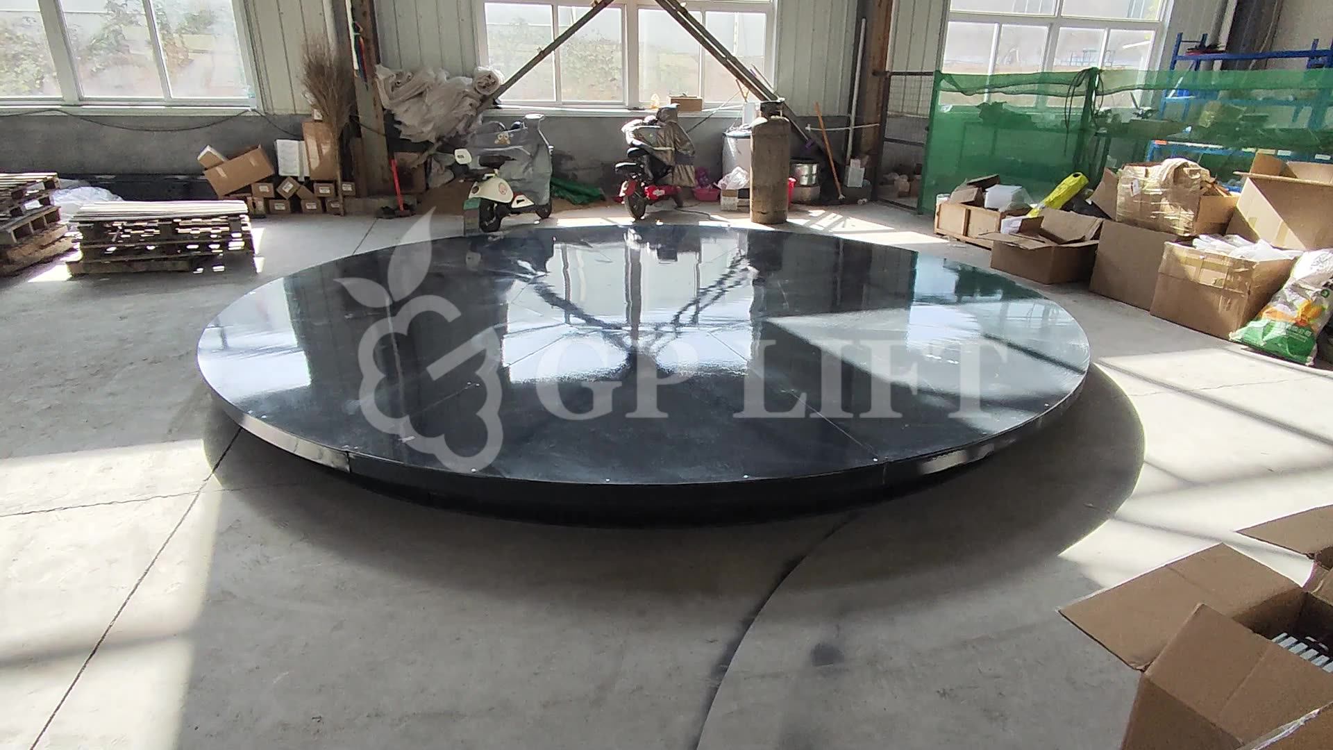 Electric Lift Table Car Display Motorized Rotating Stage Lift Platform ...