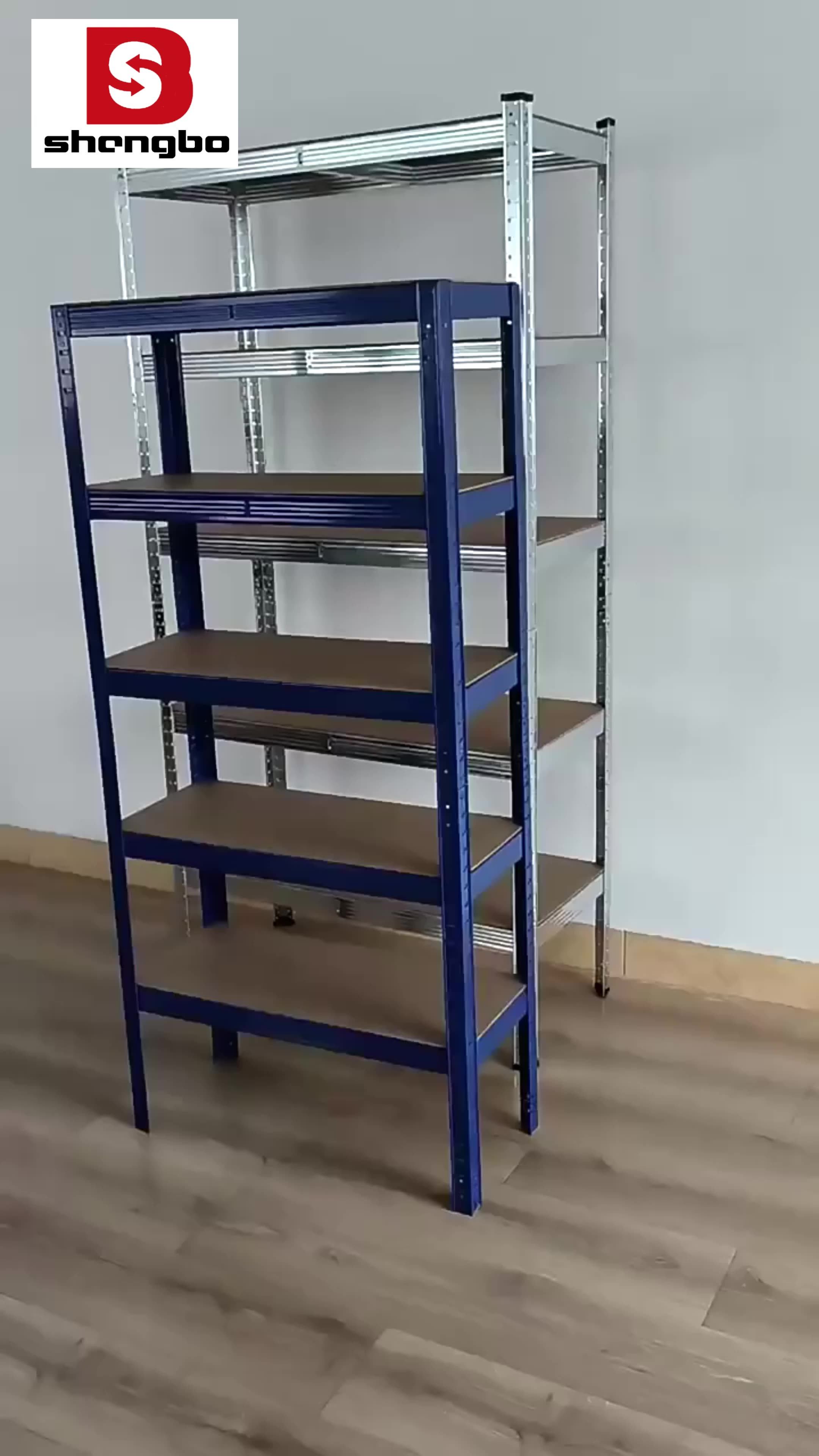 Industrial Steel Garage Warehouse Boltless Metal Rack Shelving Boltless ...